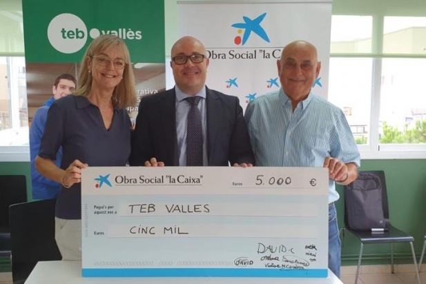 L'Obra Social de Caixabank dona 5.000 euros a TEB Vallès